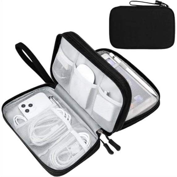 Electronic Organizer, Large Travel Cable Organizer Bag Pouch Electronic ...