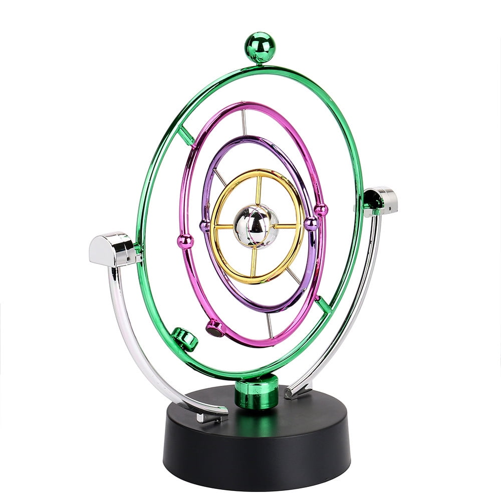 Electronic Perpetual Motion Desk Toy Revolving Balance Balls Physics ...