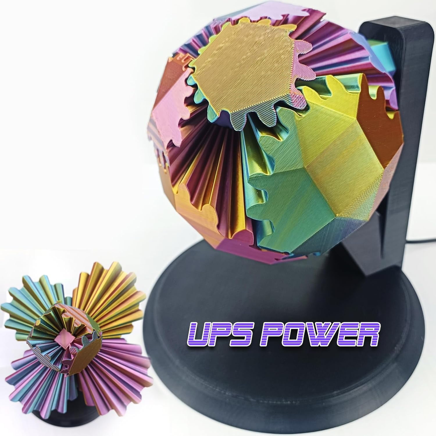 Electronic Perpetual Motion Gear Sphere Fidget Moving Gear Ball, Desk ...