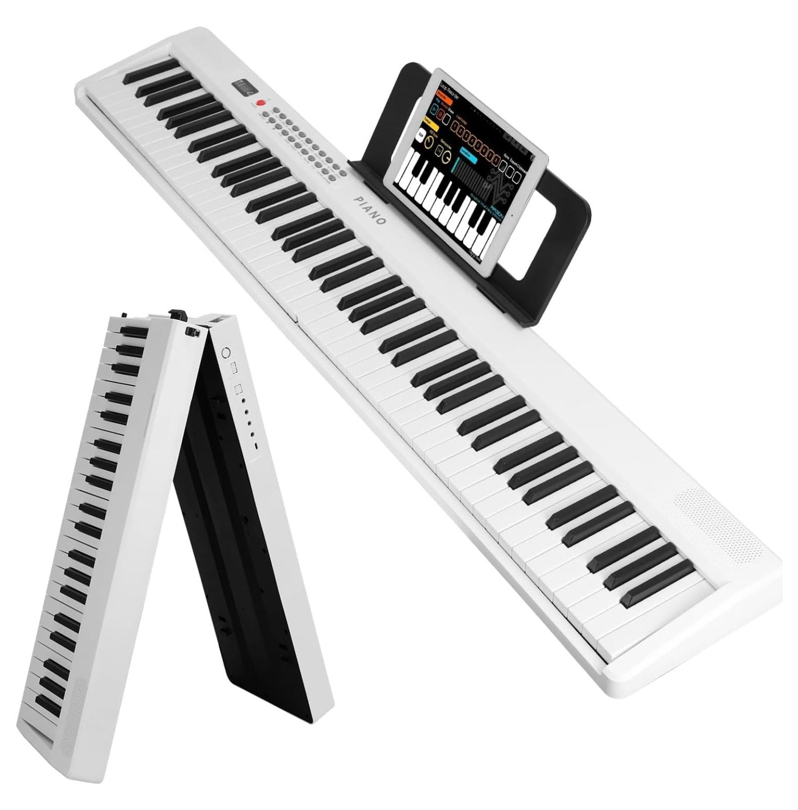 Electronic Piano Keyboard 88 Keys Folding Piano Keyboard Foldable Full ...