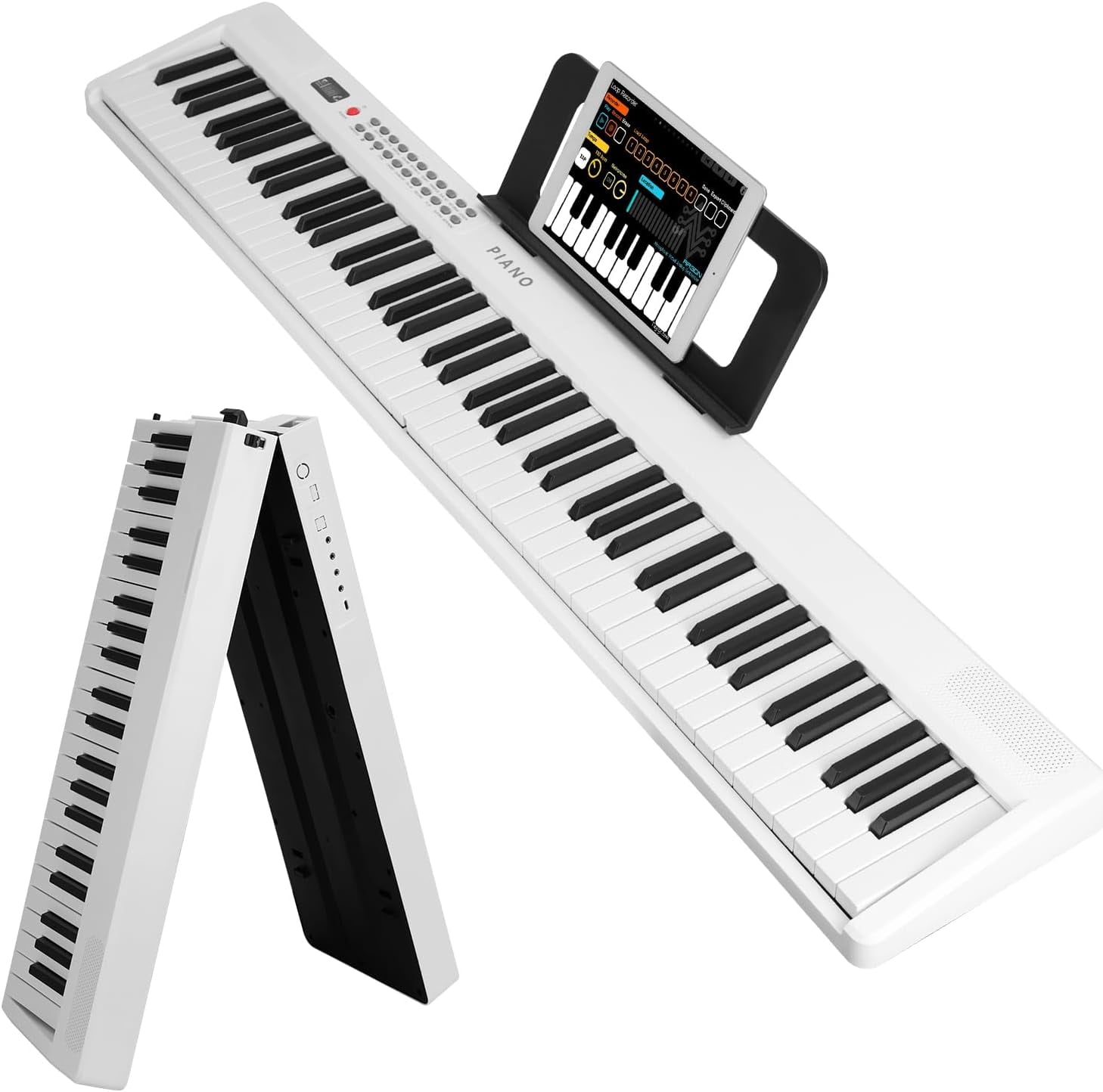 Electronic Piano Keyboard 88 Keys Folding Piano Keyboard Foldable Full ...