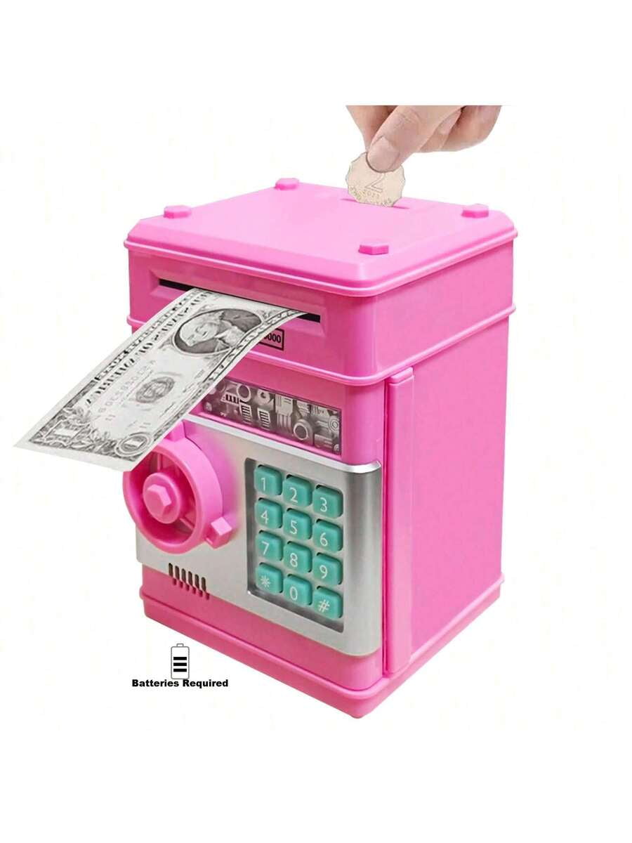 Electronic Piggy Bank ATM for Kids, Mini ATM Machine with Password Code ...