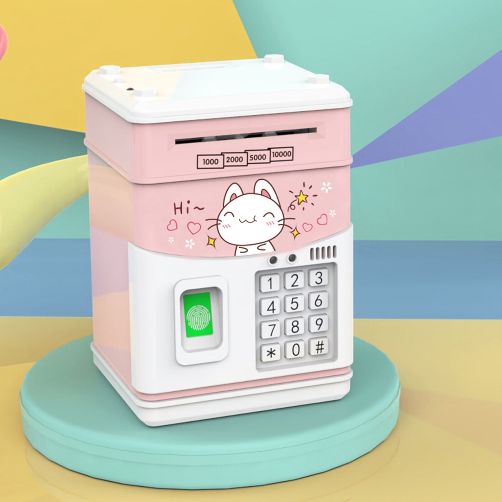 Electronic Piggy Bank MINI ATM Saving Box with Password Simulated ...