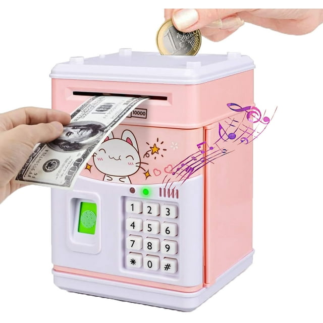 Electronic Savings Machine, Digital Piggy Bank for Kids, Plastic Coin ...