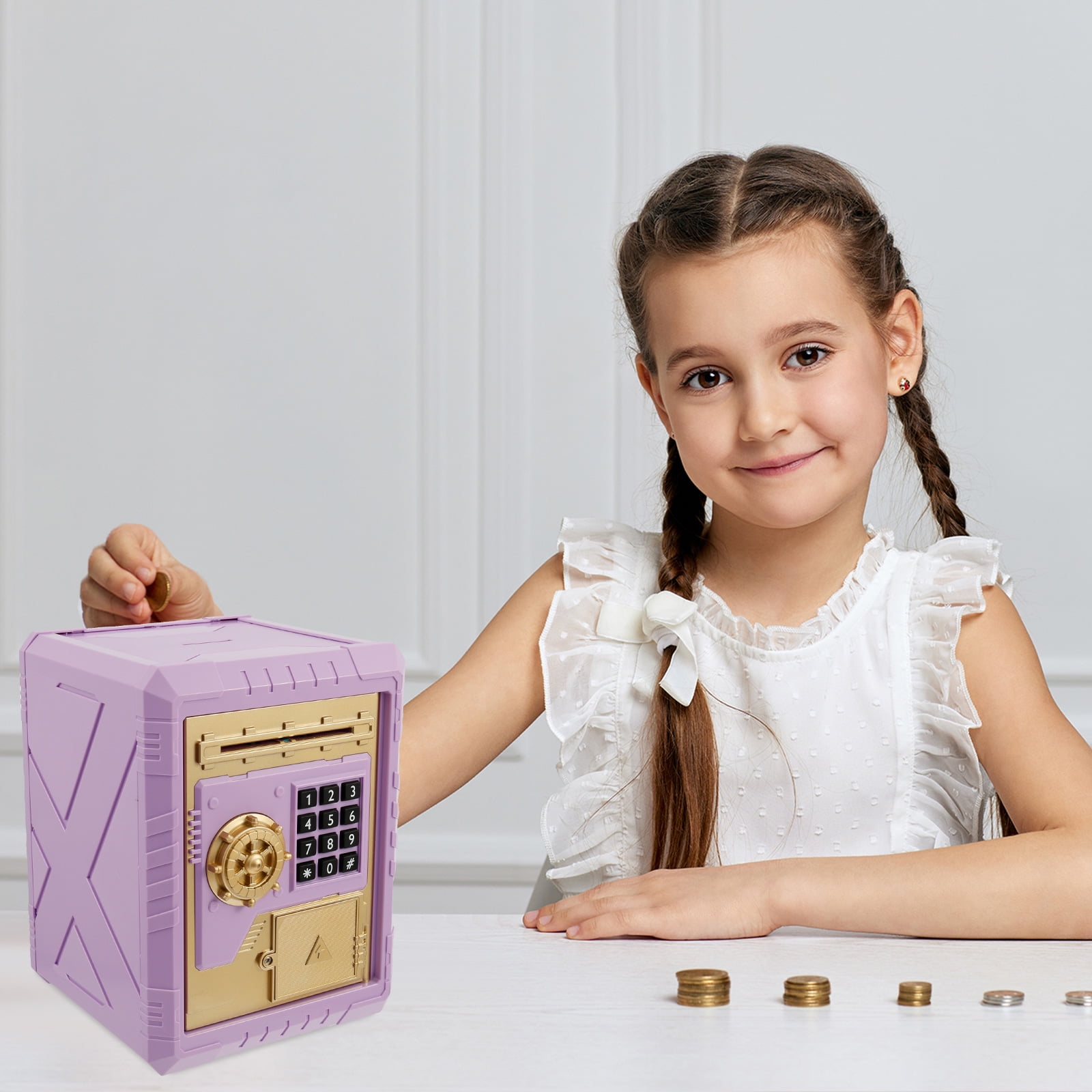 Electronic Piggy Bank with Password Large Capacity ATM Piggy Bank ...