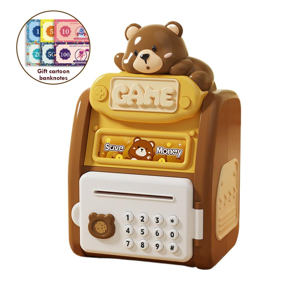 Electronic Piggy Bank with Sound, Animal Theme, Coin Bill Slot ...