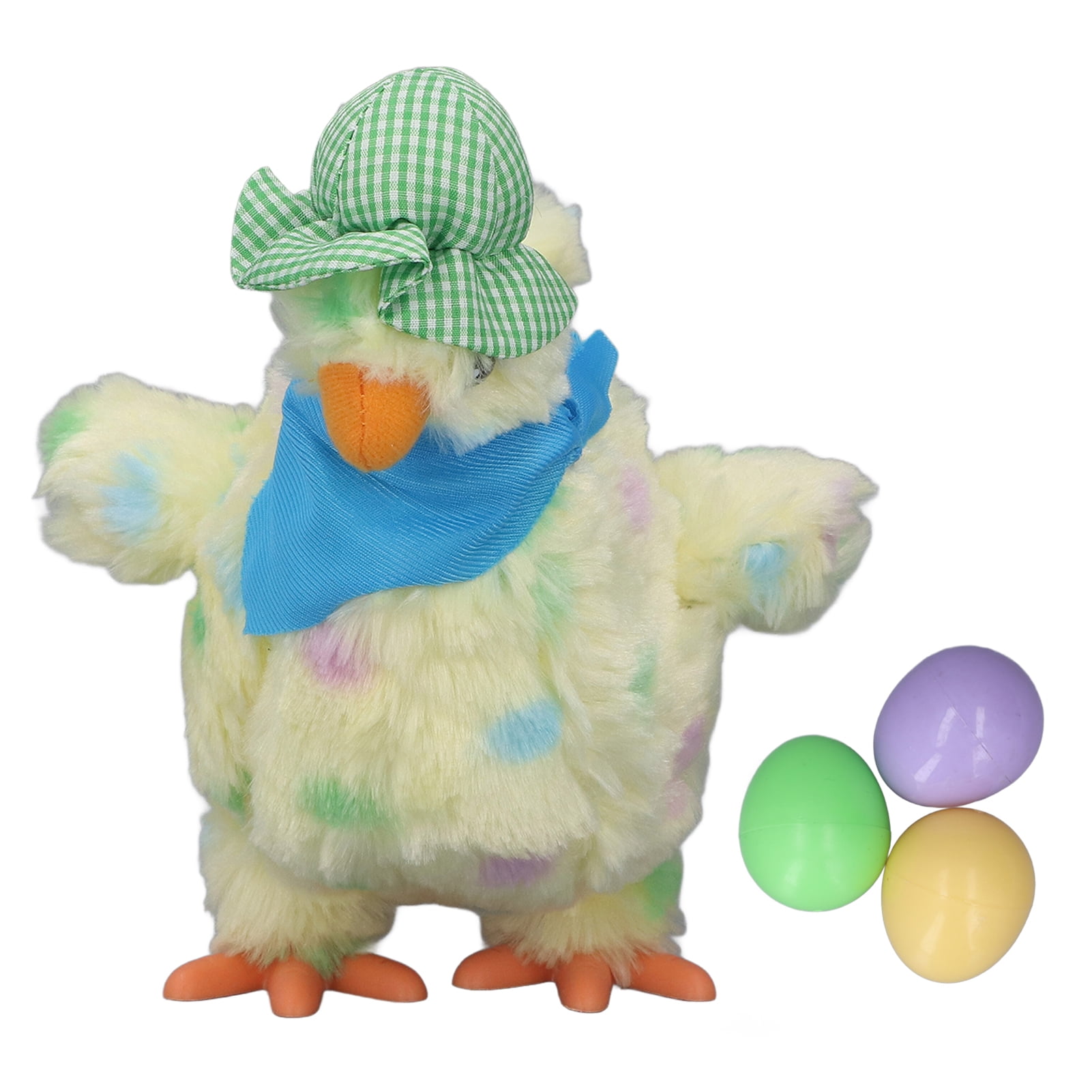 Electronic Plush Chicken Toy Lay 3 Eggs Dancing Music Stuffed Animal ...