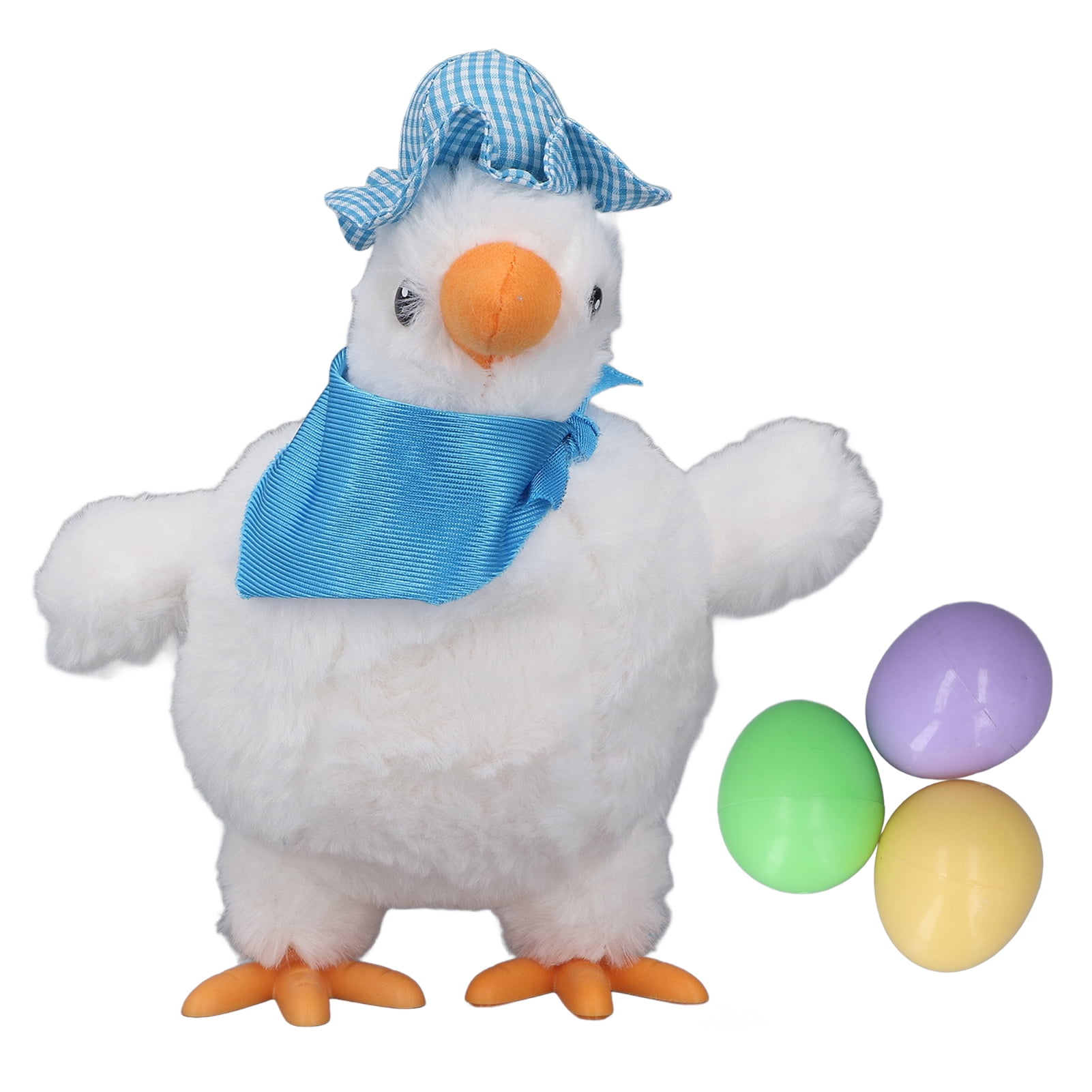 Electronic Plush Chicken Toy Lay 3 Eggs Dancing Music Stuffed Animal ...