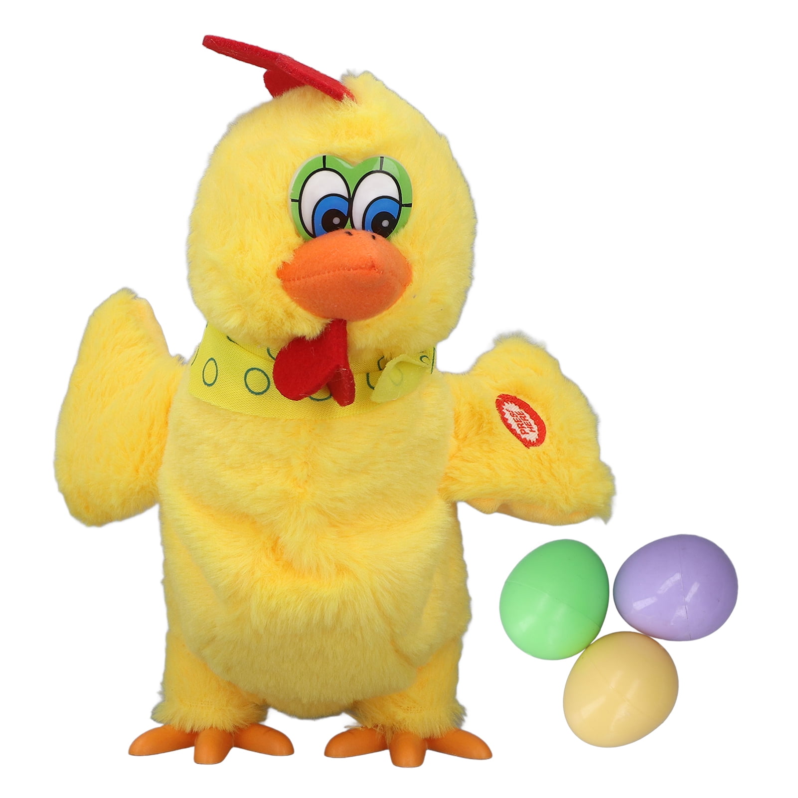 Electronic Plush Chicken Toy Lay 3 Eggs Dancing Music Stuffed Animal ...