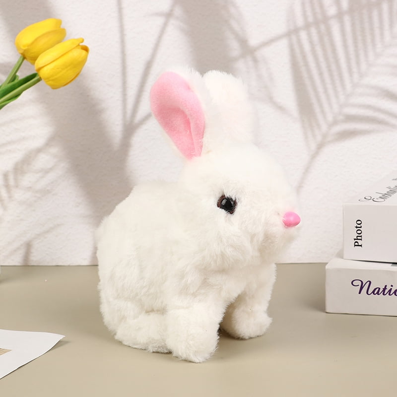Electronic Plush Rabbit Toy Robot Bunny Animal Shake Ears Cute Electric ...