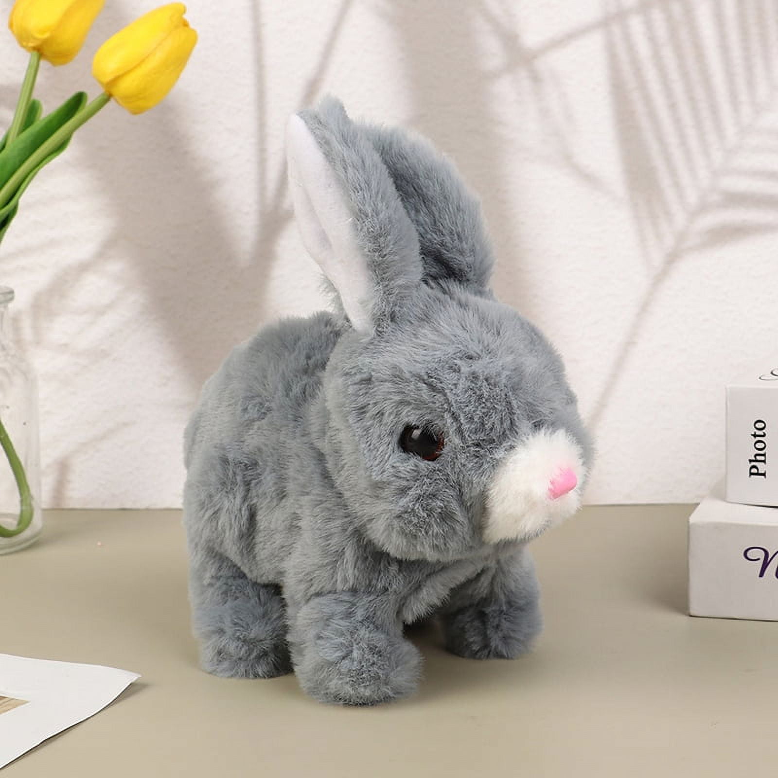 Electronic Plush Rabbit Toy Robot Bunny Animal Shake Ears Cute Electric ...