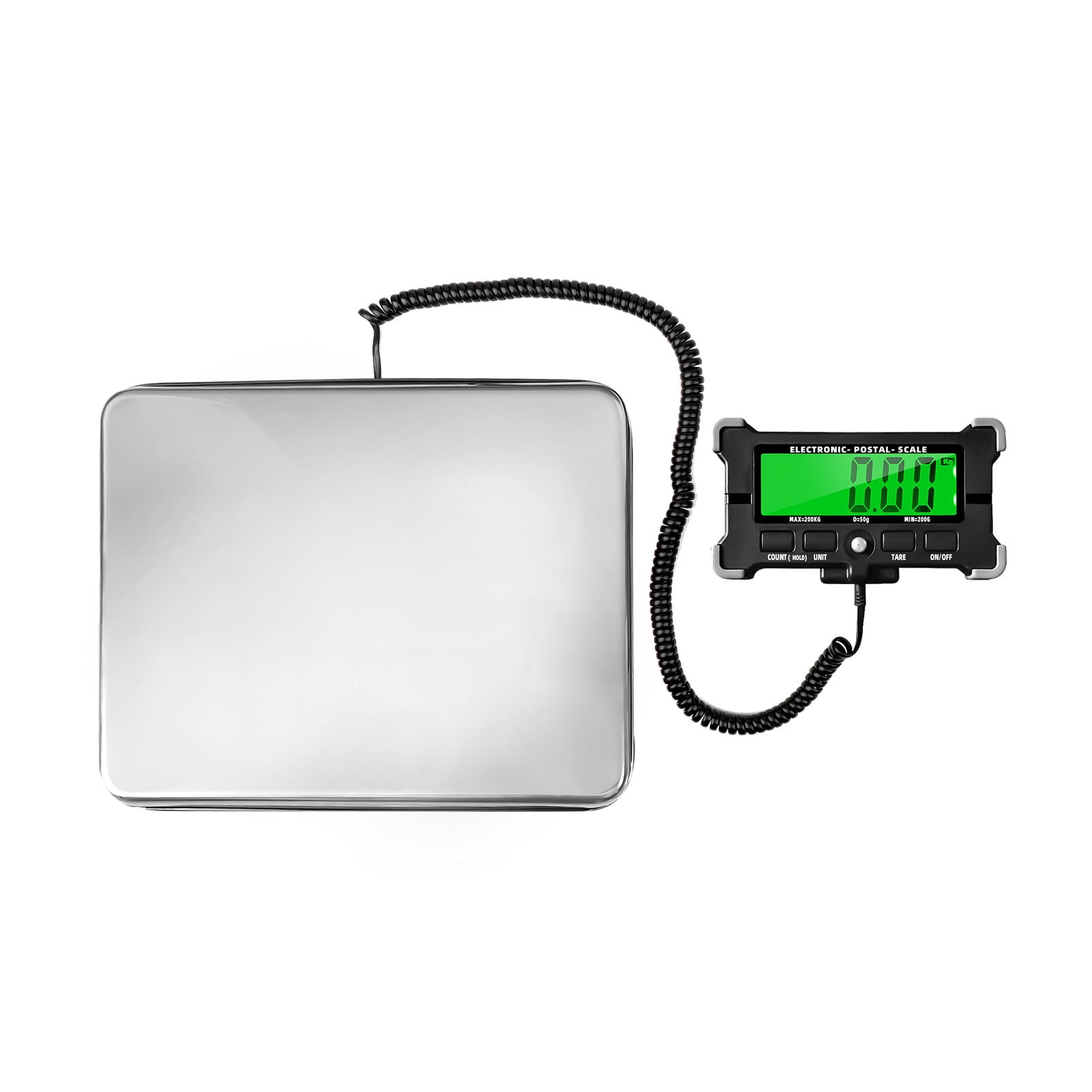 Electronic Postal Scale for Shipping Packages, 440 Lbs Capacity, LCD ...