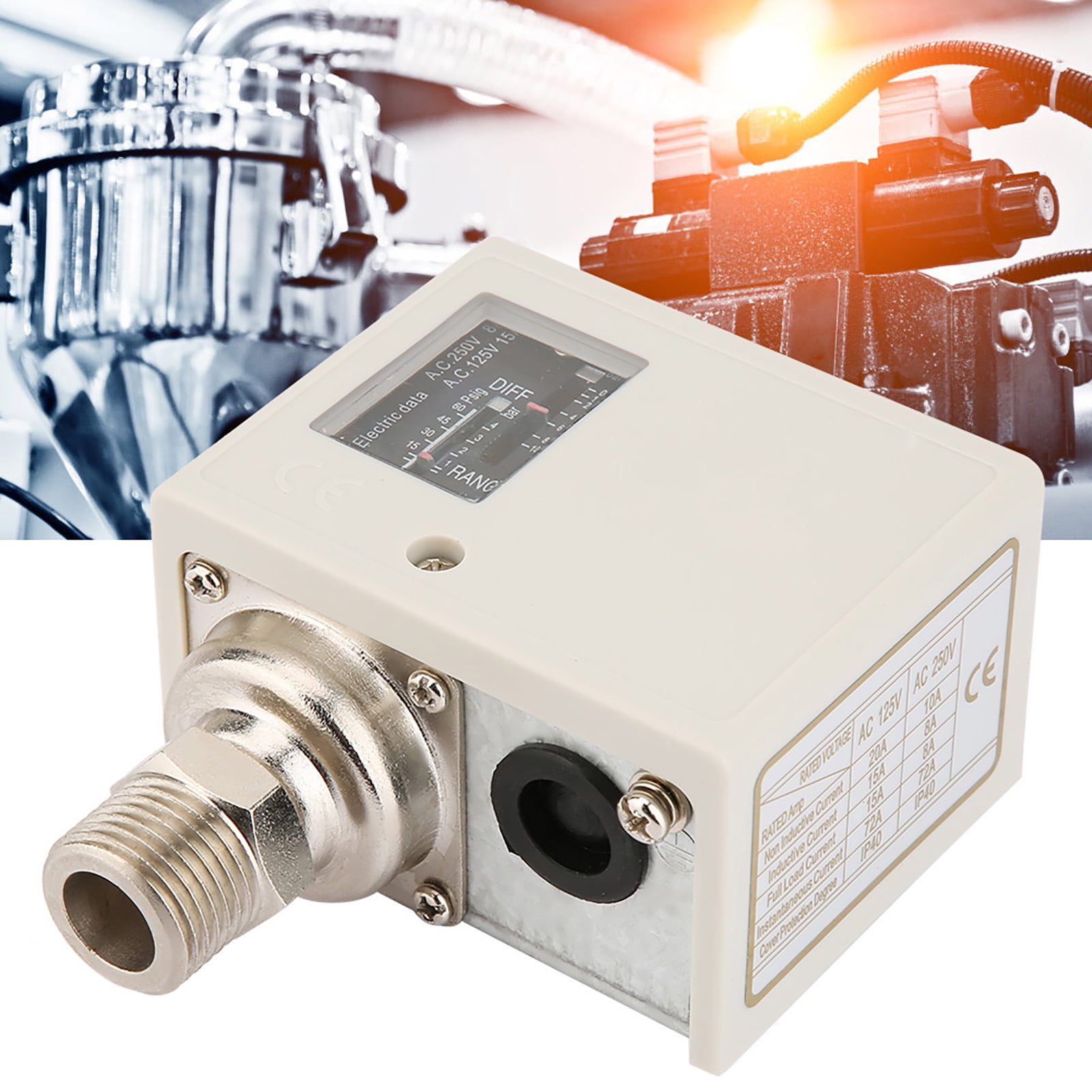 Electronic Pressure Control Switch,Electronic G1/2'' Pressure Control Switch Water Compressor ...