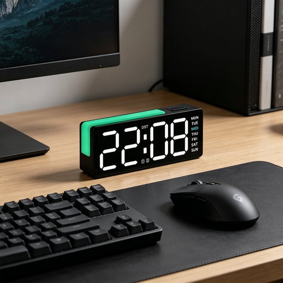 Electronic Projection Alarm Clock, Digital Clock, LED Display with ...