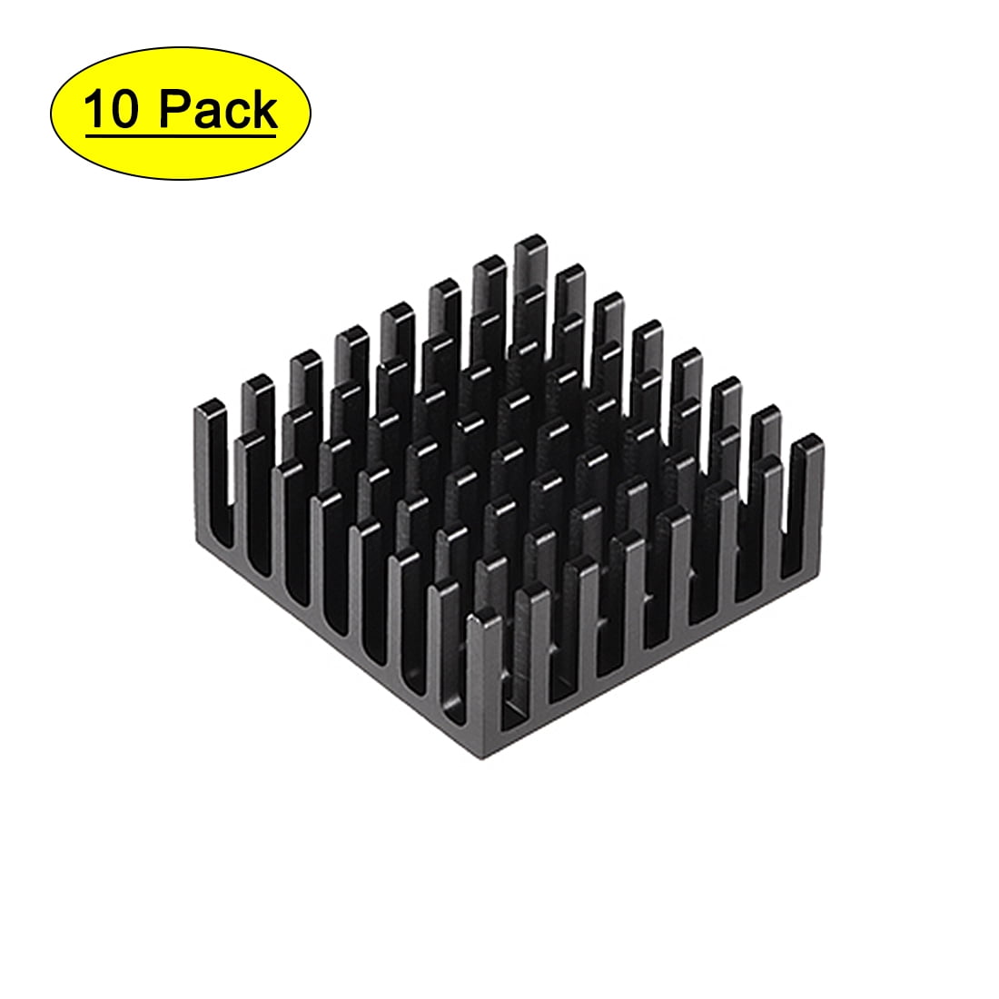 Electronic Radiators Heatsink for MOS GPU IC Chip Black 25 x 25 x 10 mm ...