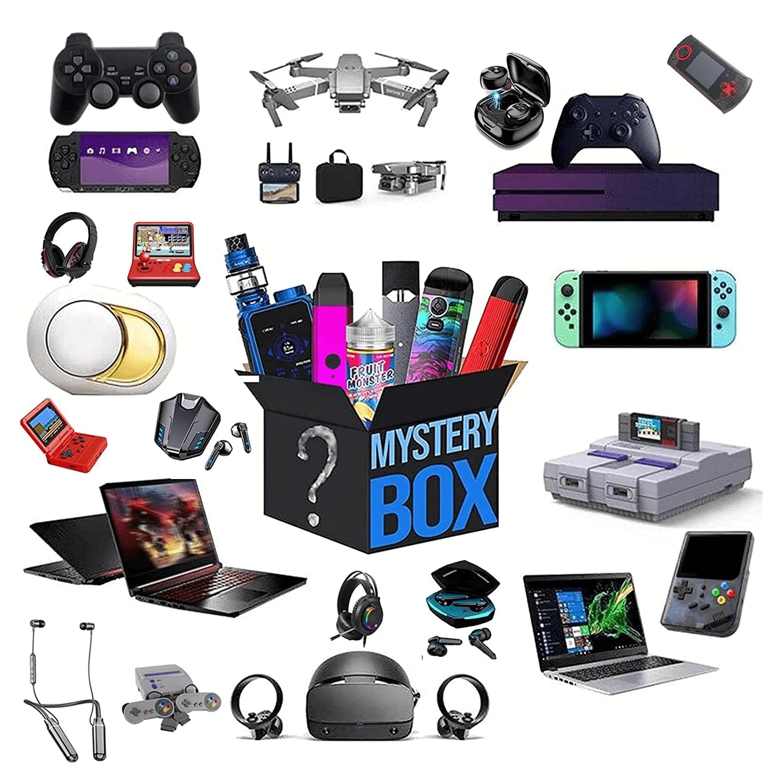 Electronic Random Products Mystery Box,1-50 Pieces Assortment ...