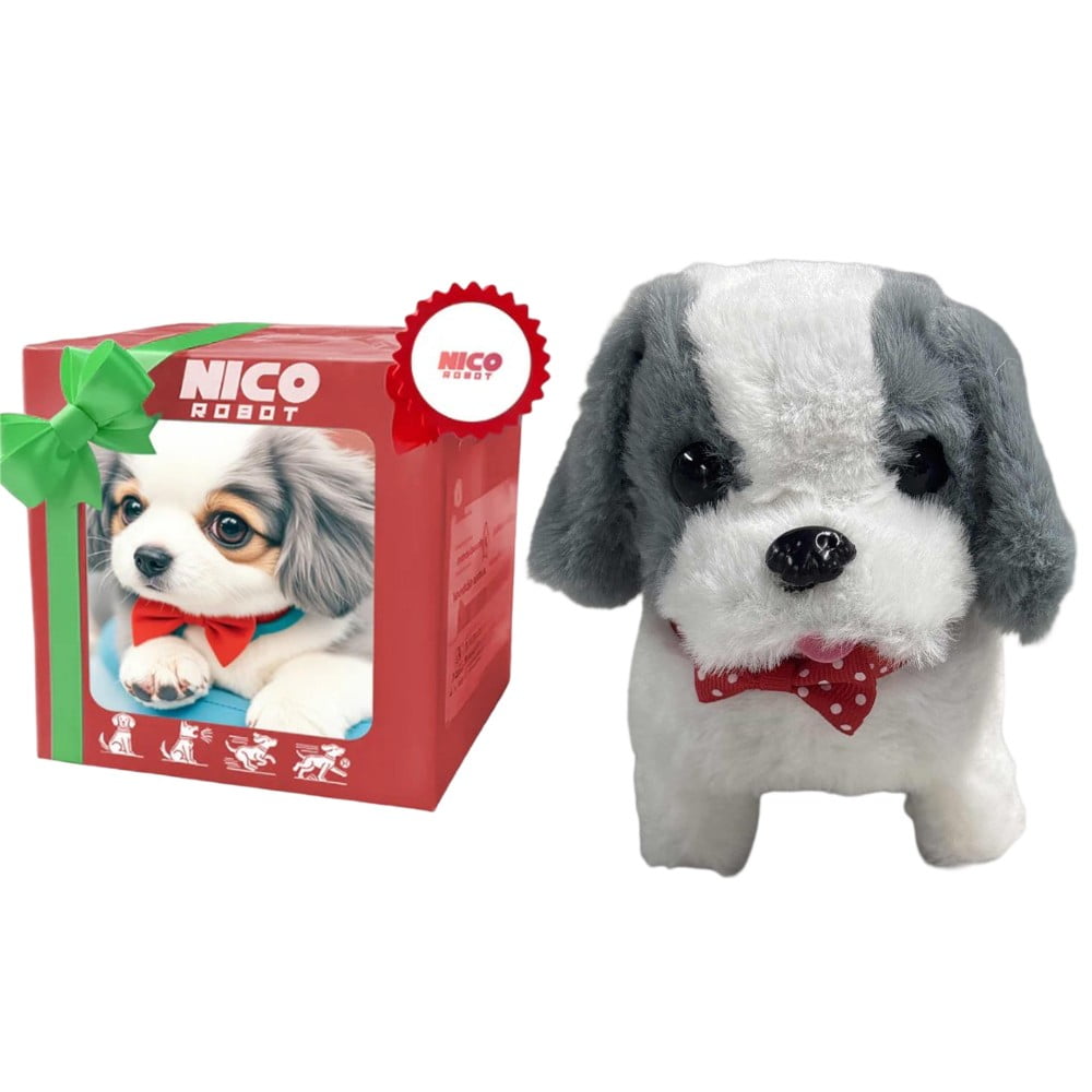 Electronic Realistic Robot Dog Interactive Plush Puppy Toy Acts Like A ...