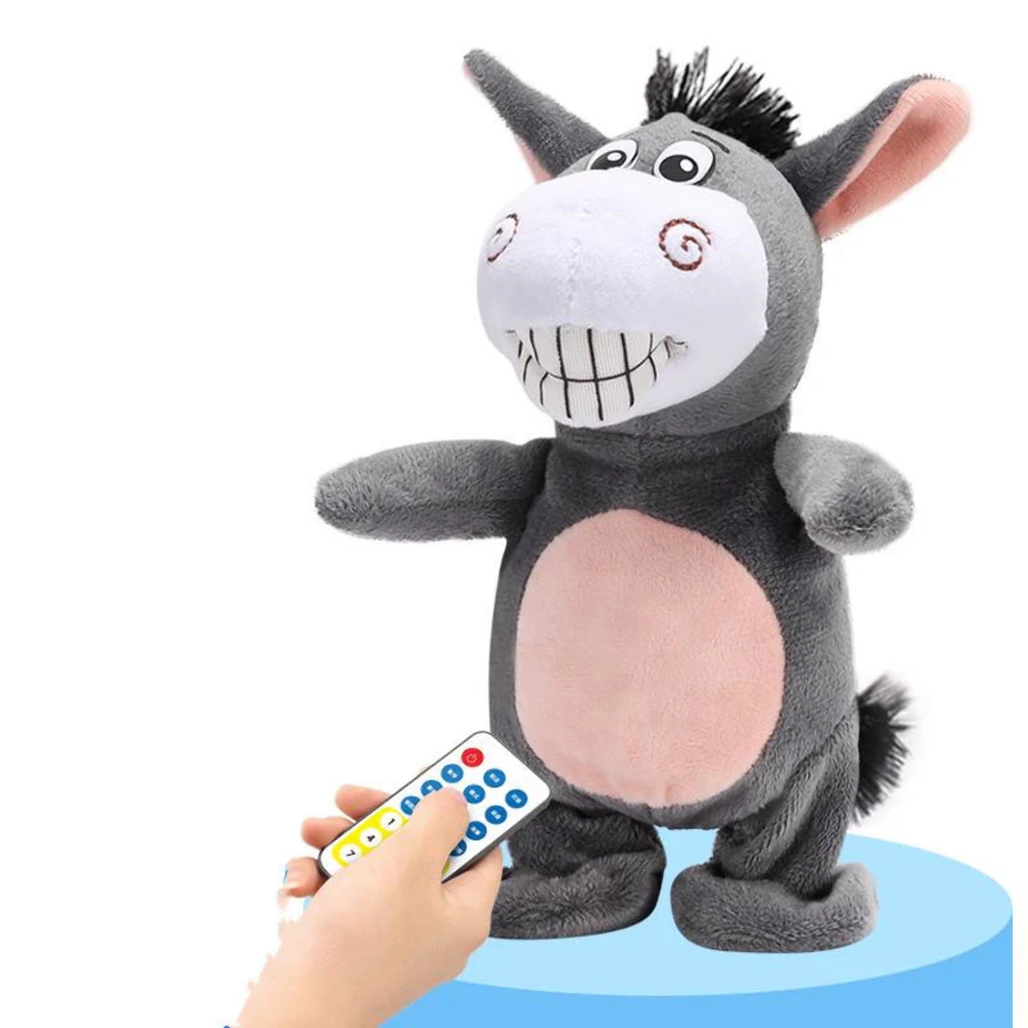 Electronic Robot Donkey Remote Control Kids Plush Toy Speak /walk/sing ...