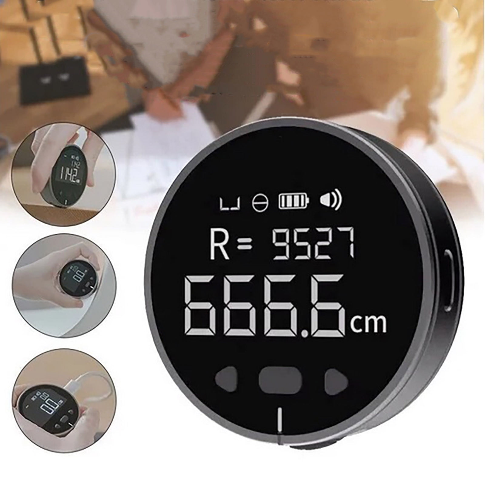 Electronic Ruler Digital Display Roller | 0-199m Range | Measures ...