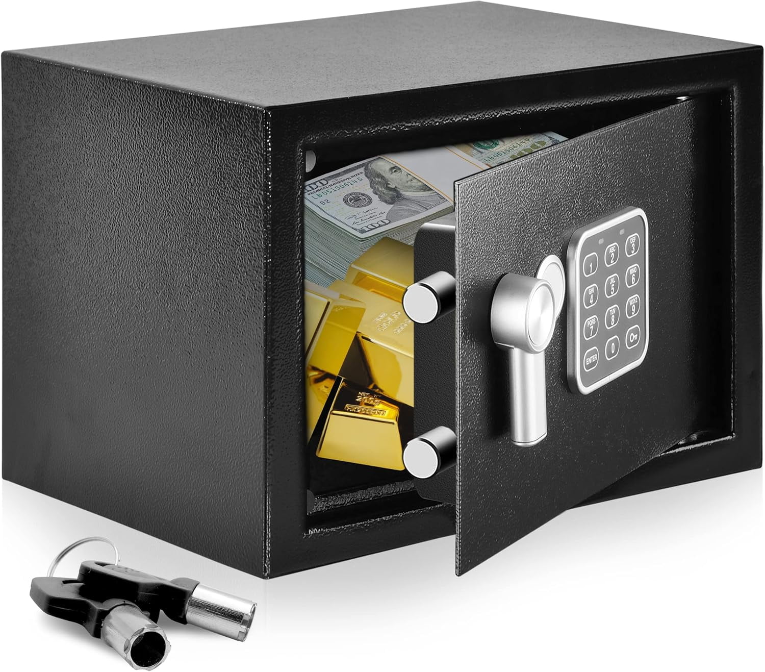 Electronic Safe Box | Heavy Duty 13.8’’ x 9.8’’ Lockbox | Digital ...