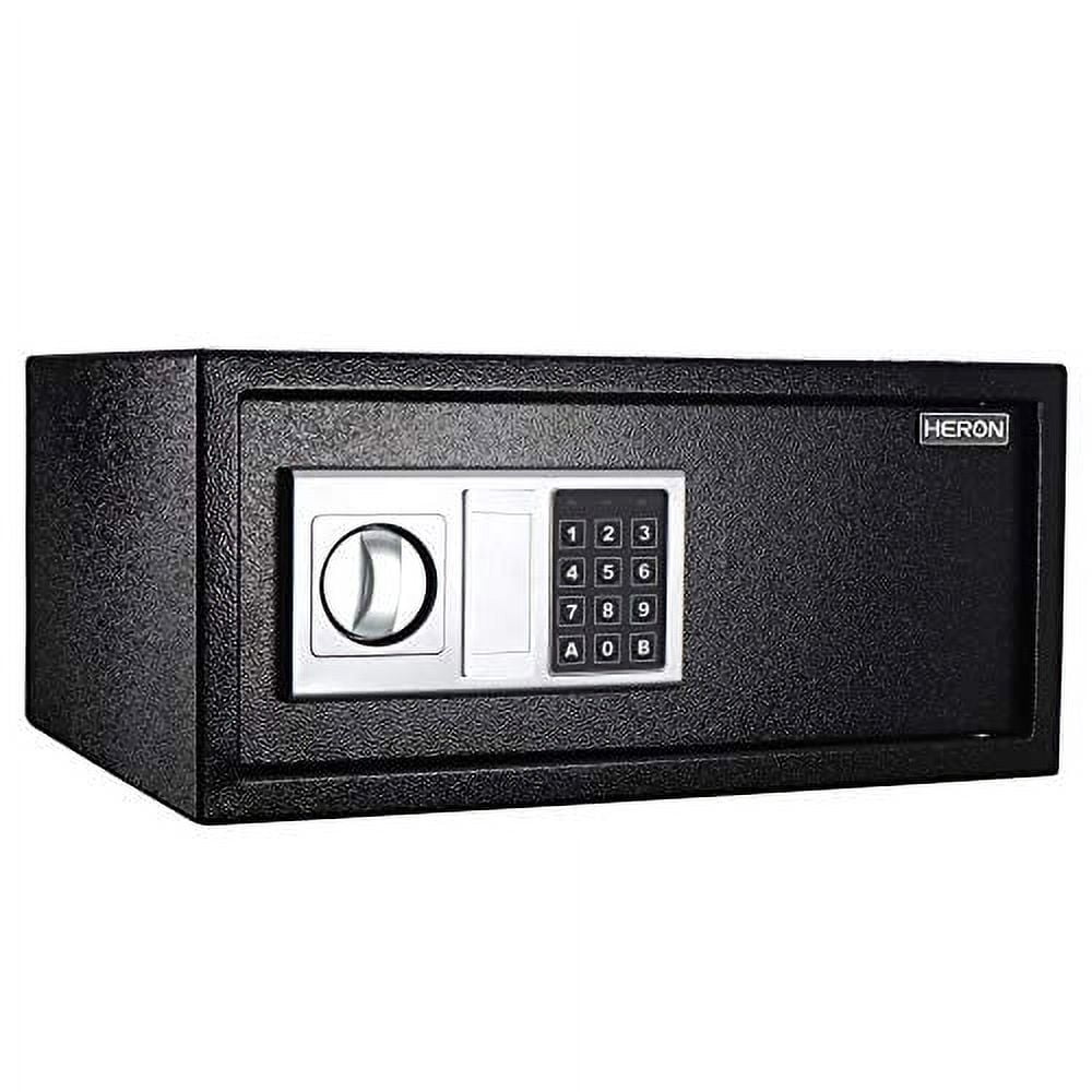 Electronic Safe Box with Keypad & Keys, Money Lock Box, Steel Alloy ...