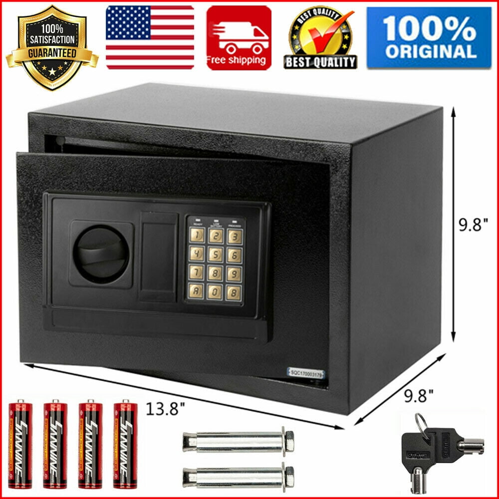 Electronic Safes Safe Box Digital Security Keypad Lock Black - Walmart.com
