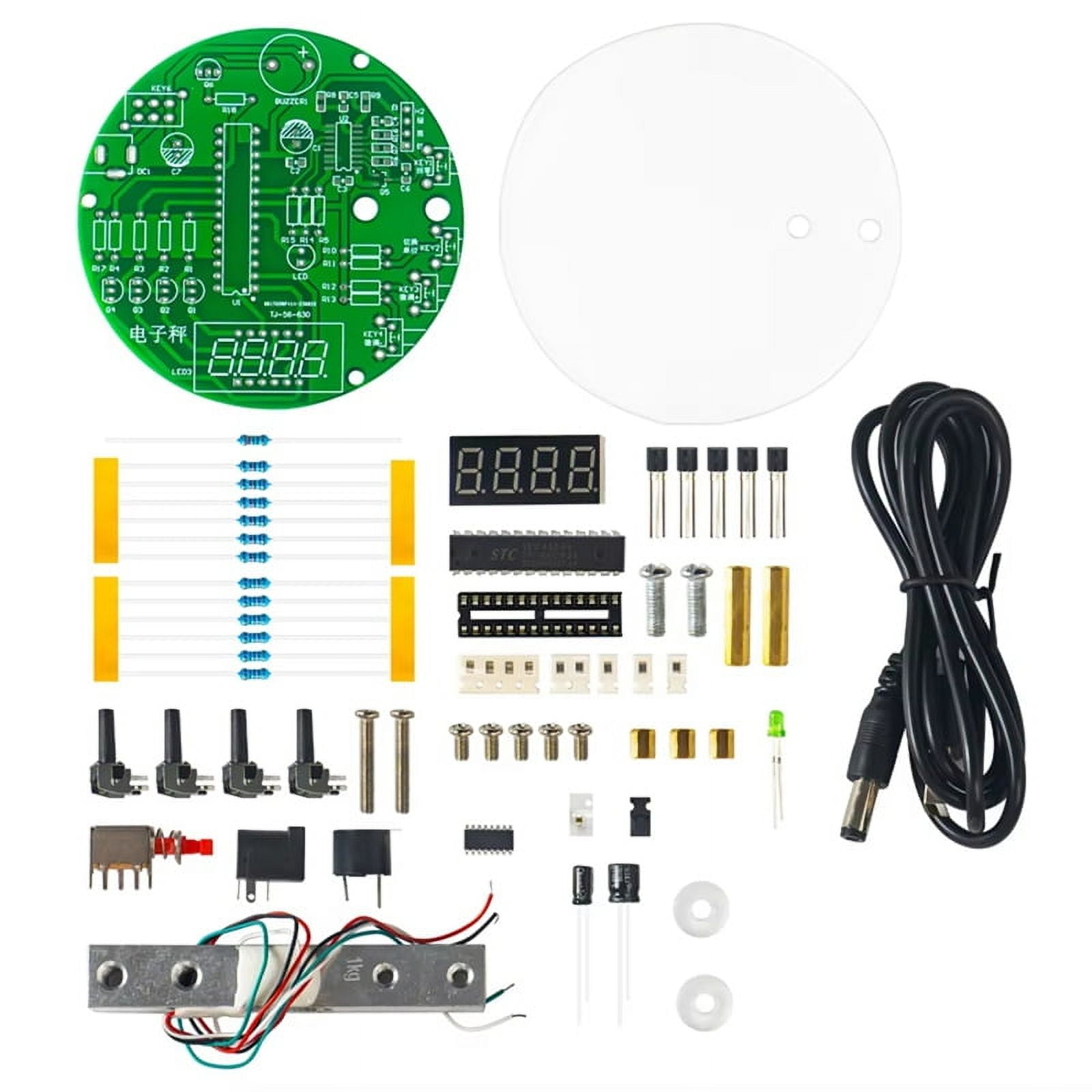 Electronic Scale DIY Kit,51 Microcontroller Soldering Practice Kit with ...