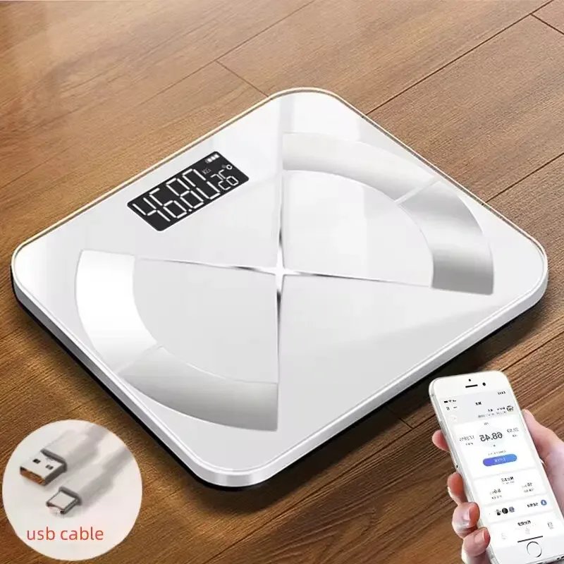 Electronic Scale Smart Bluetooth Weighing Human Charging Simple Weight ...