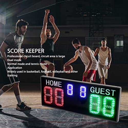 Electronic Scoreboard, 6 Digit LED Digital Score Keeper with Remote ...