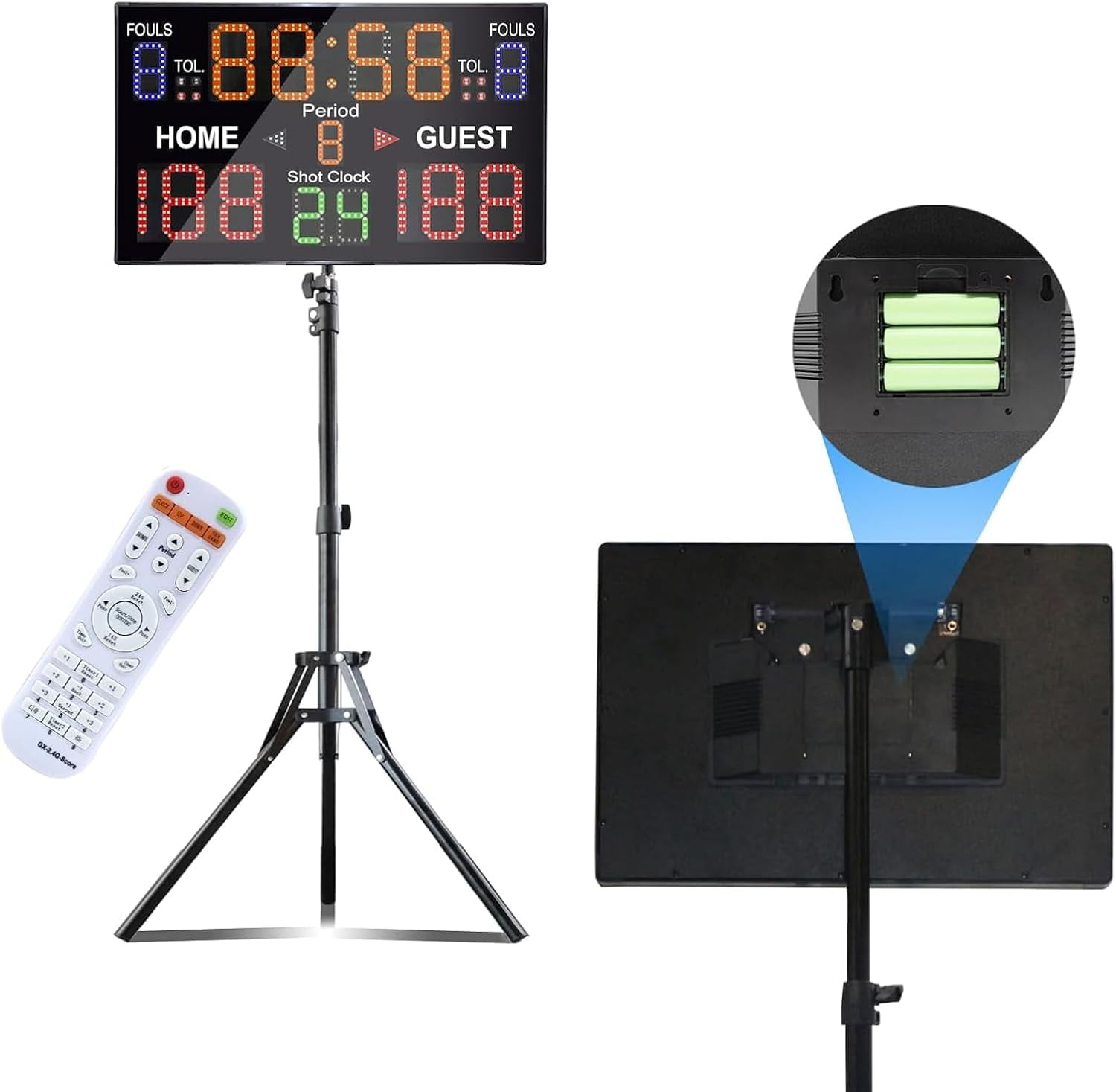 Electronic Scoreboard with Stand, Digital Scoreboard with Remote ...