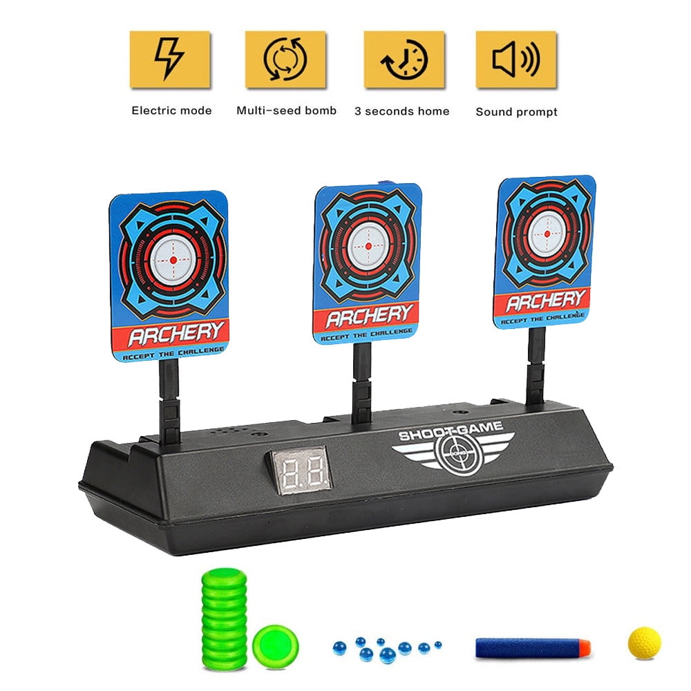 Electronic Shooting Target with Auto-Reset & Scoreboard, for Nerf Elite ...
