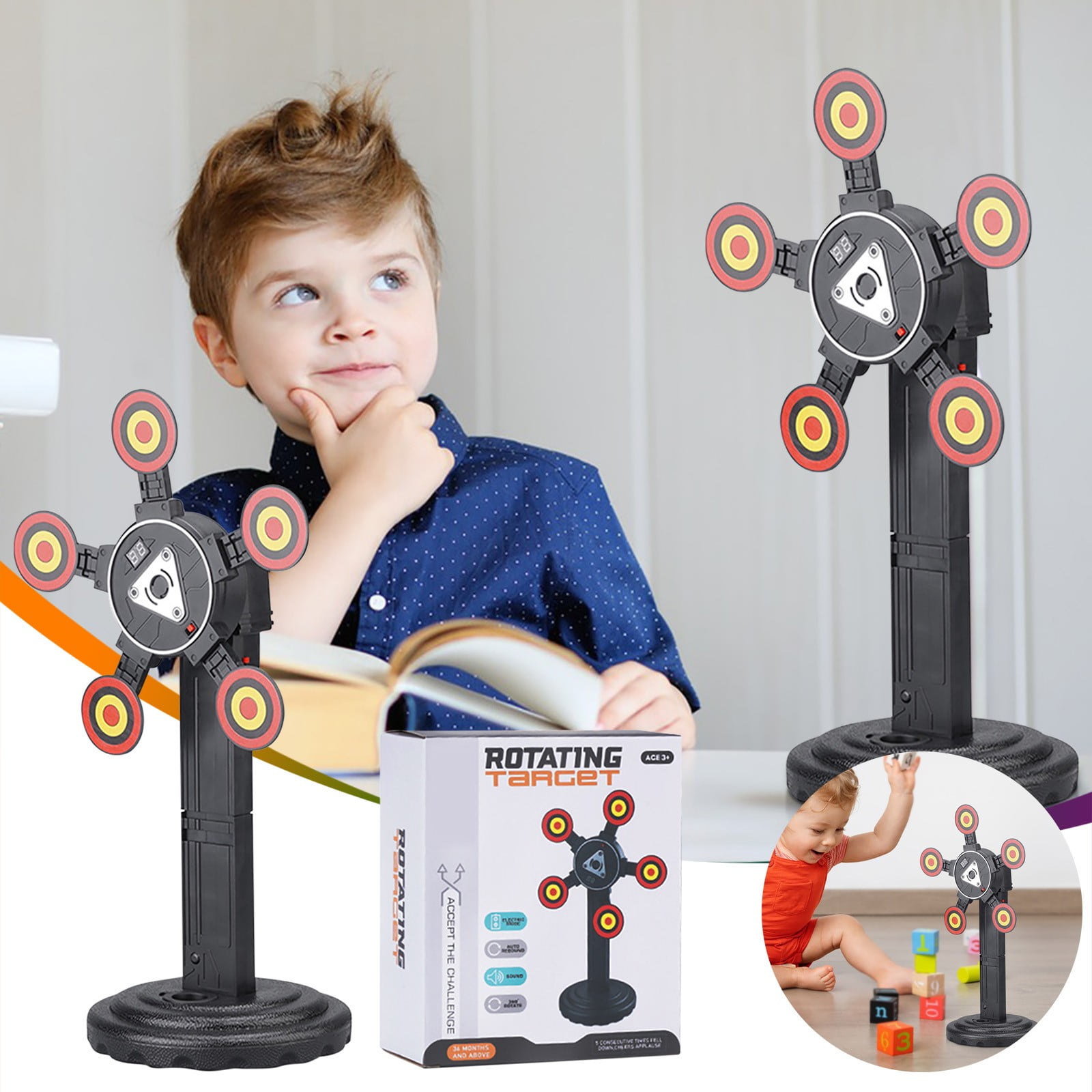 Electronic Shooting Target Game with Automatic Return & Reset ...