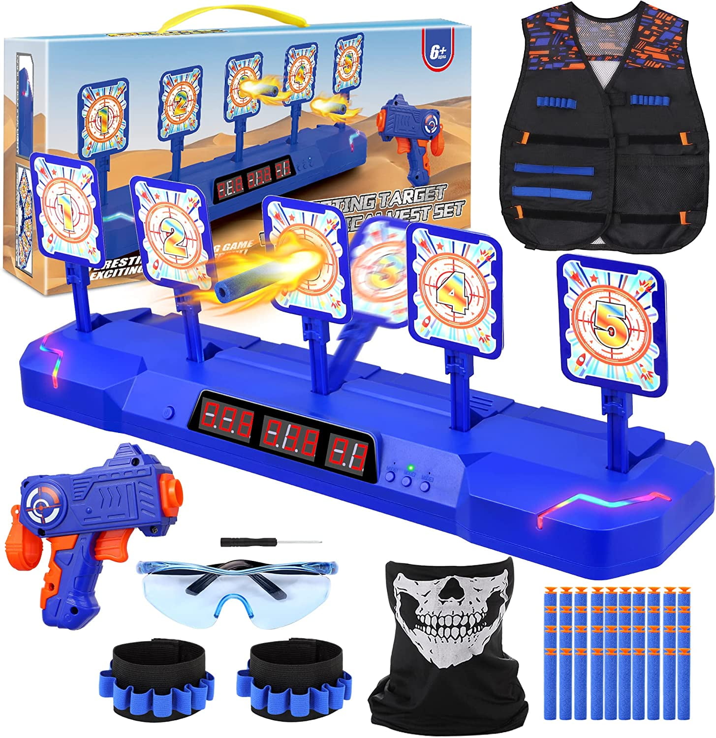 Electronic Shooting Targets with Toy Gun, Scoring Shooting Games ...