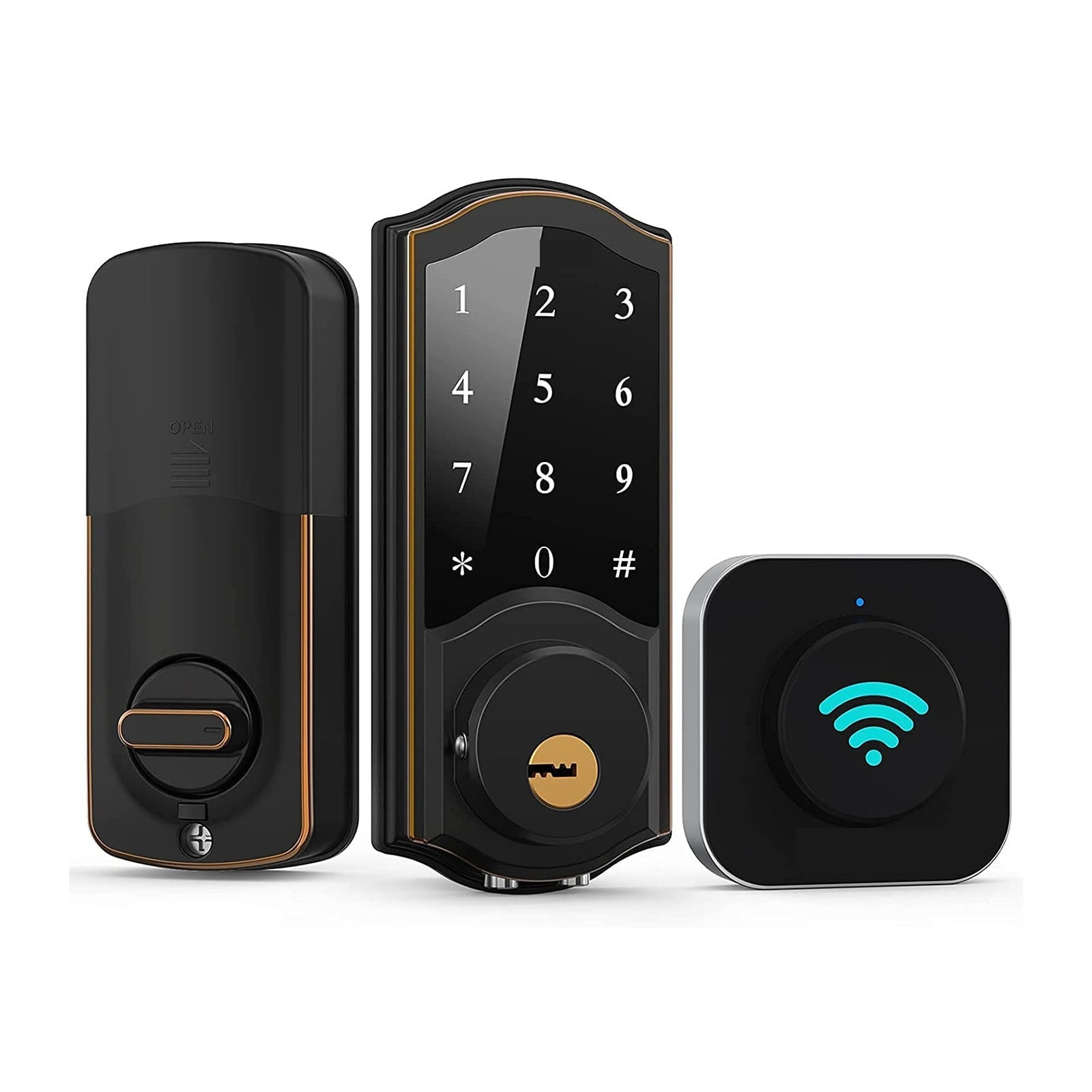 Electronic Smart Door Lock With Gateway Remote Control Password Keyless ...
