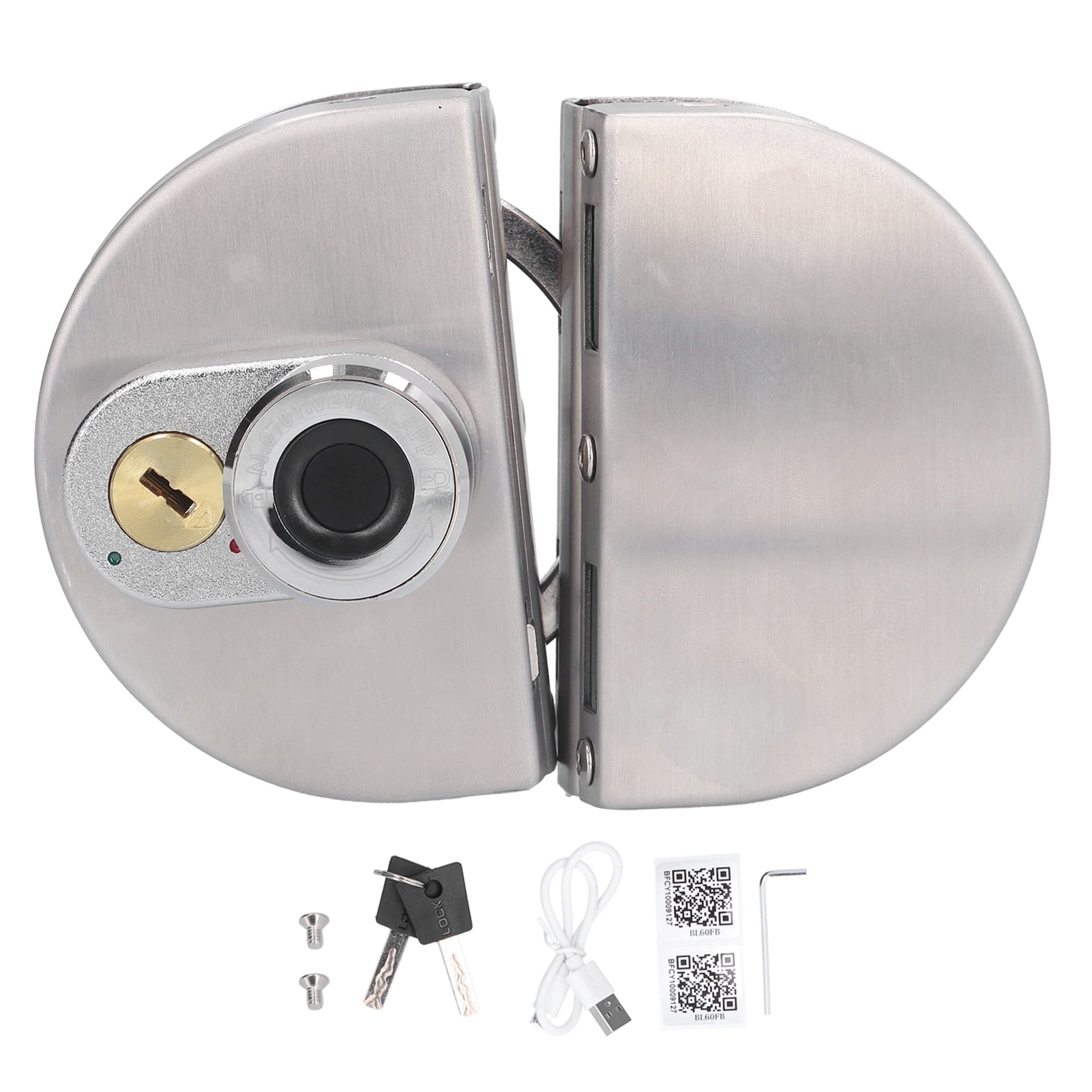 Electronic Smart Fingerprint Glass Door Lock For Home Office Glass Door ...