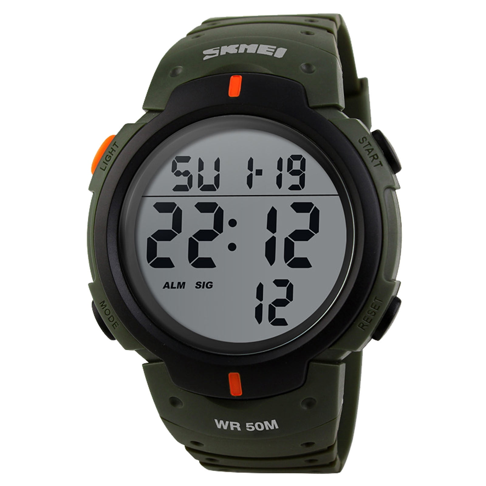 Electronic Sports Watch, Multi-Function Digital Time Date Alarm ...