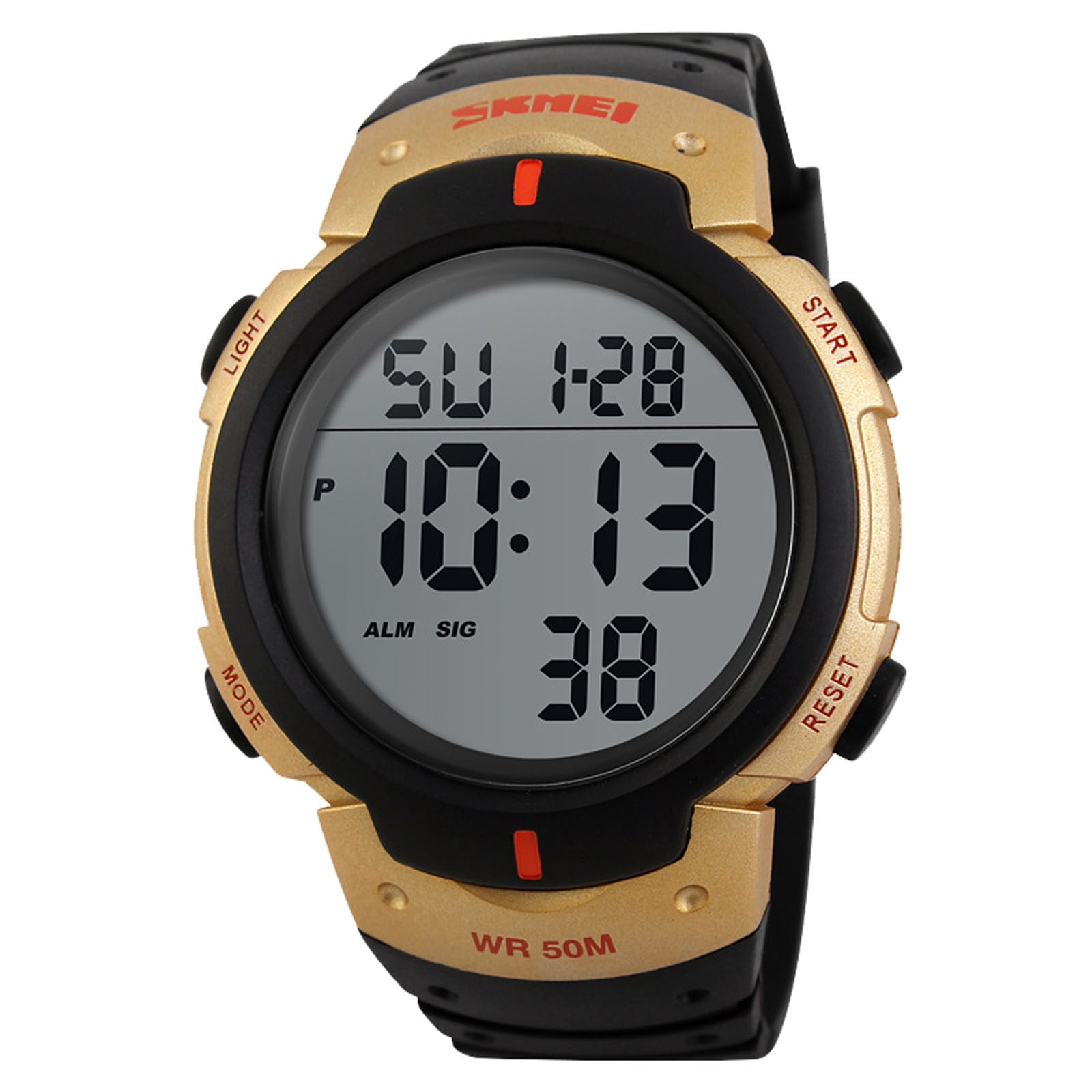 Electronic Sports Watch, Waterproof Multi-Function Digital Display ...