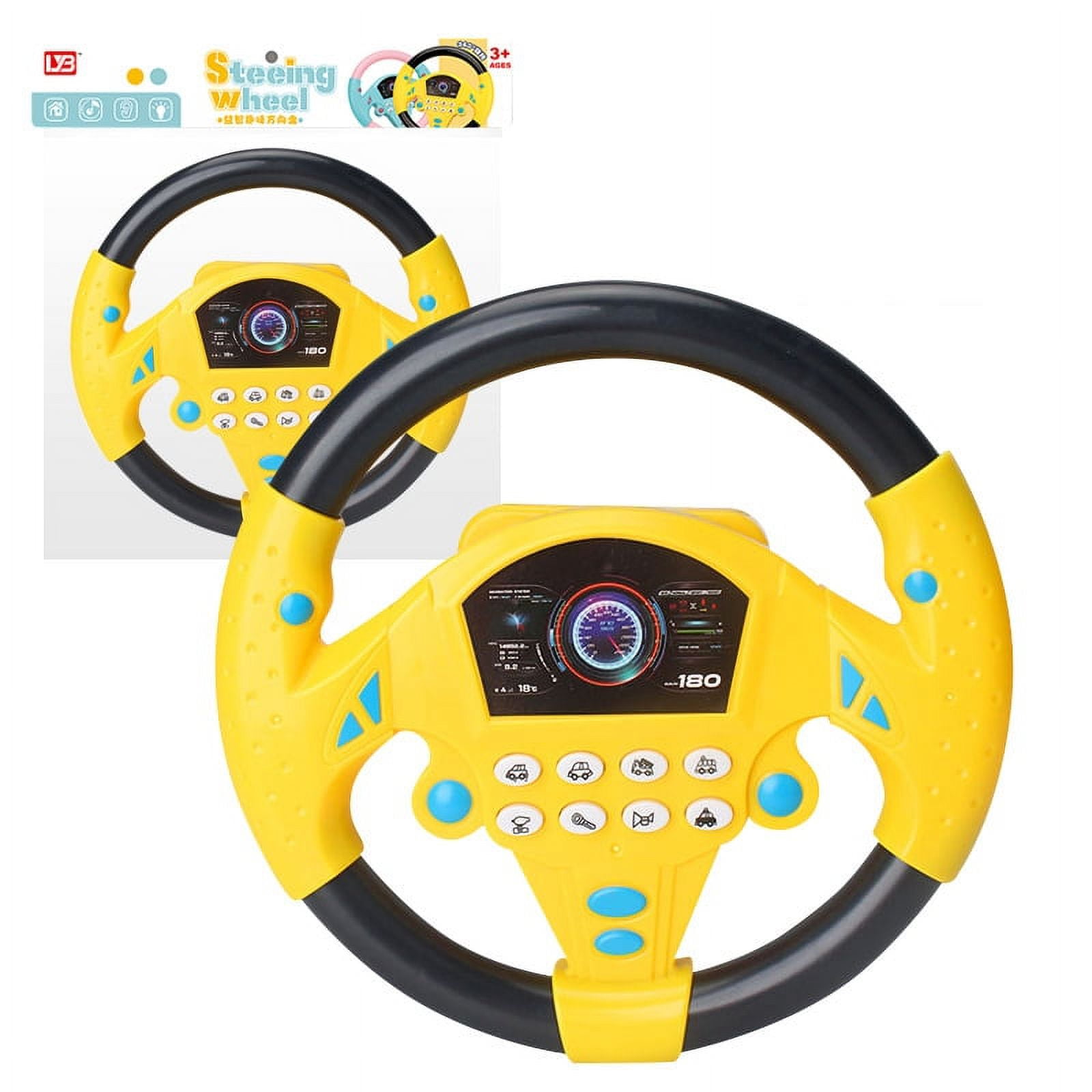 Electronic Steering Wheel Toy Simulated Driving Sound Toy Racing Driver ...