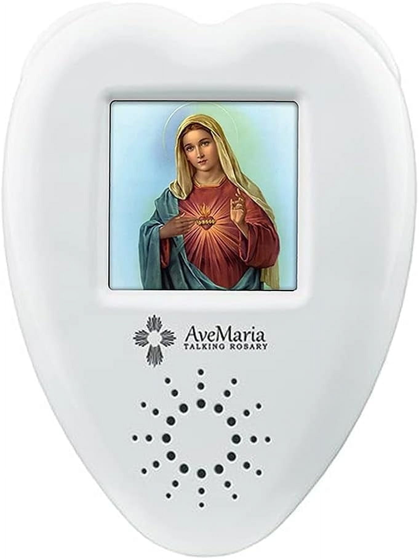 Electronic Talking Rosary - Human Voice Rosary with LCD Screen Images for Catholic Prayer Just ...