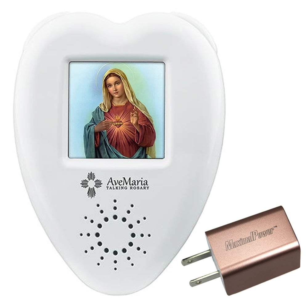 Electronic Talking Rosary with LCD Screen - Holy Rosary Praying for Catholic Church | Includes ...