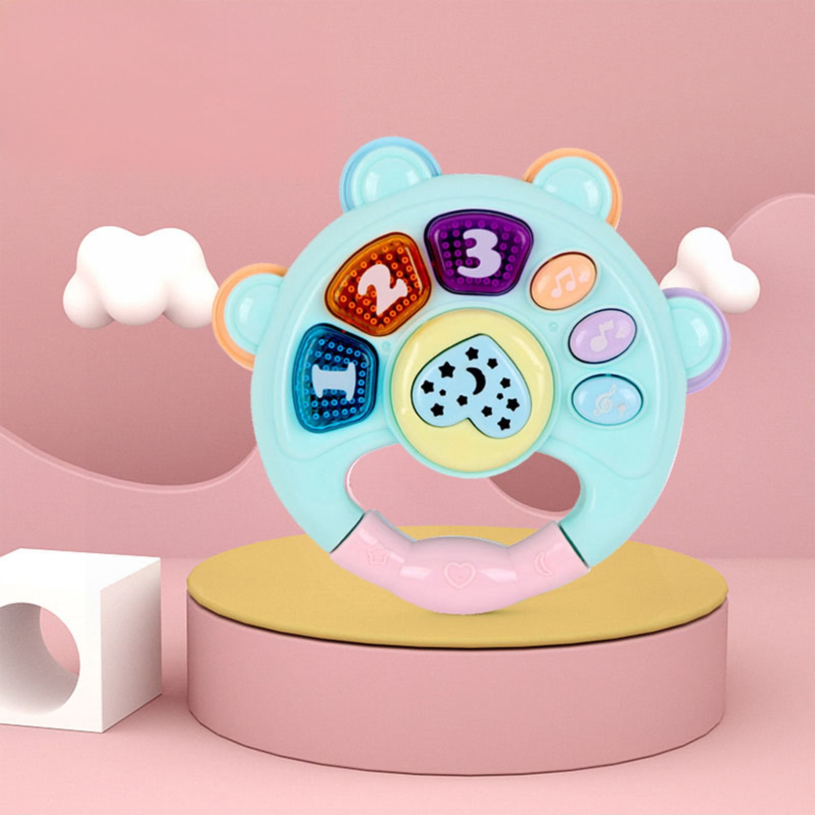 Electronic Tambourine Toy | Musical Light-Up Drum | Handheld Patting ...