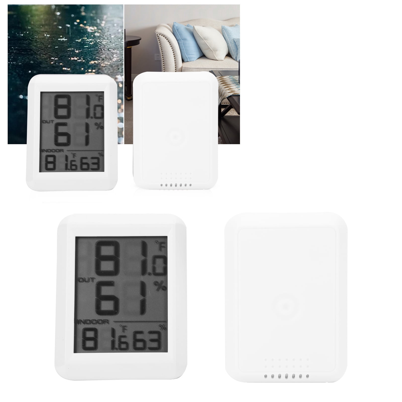 Electronic Temp Humidity Monitor: Wireless Indoor/Outdoor Meter With ...