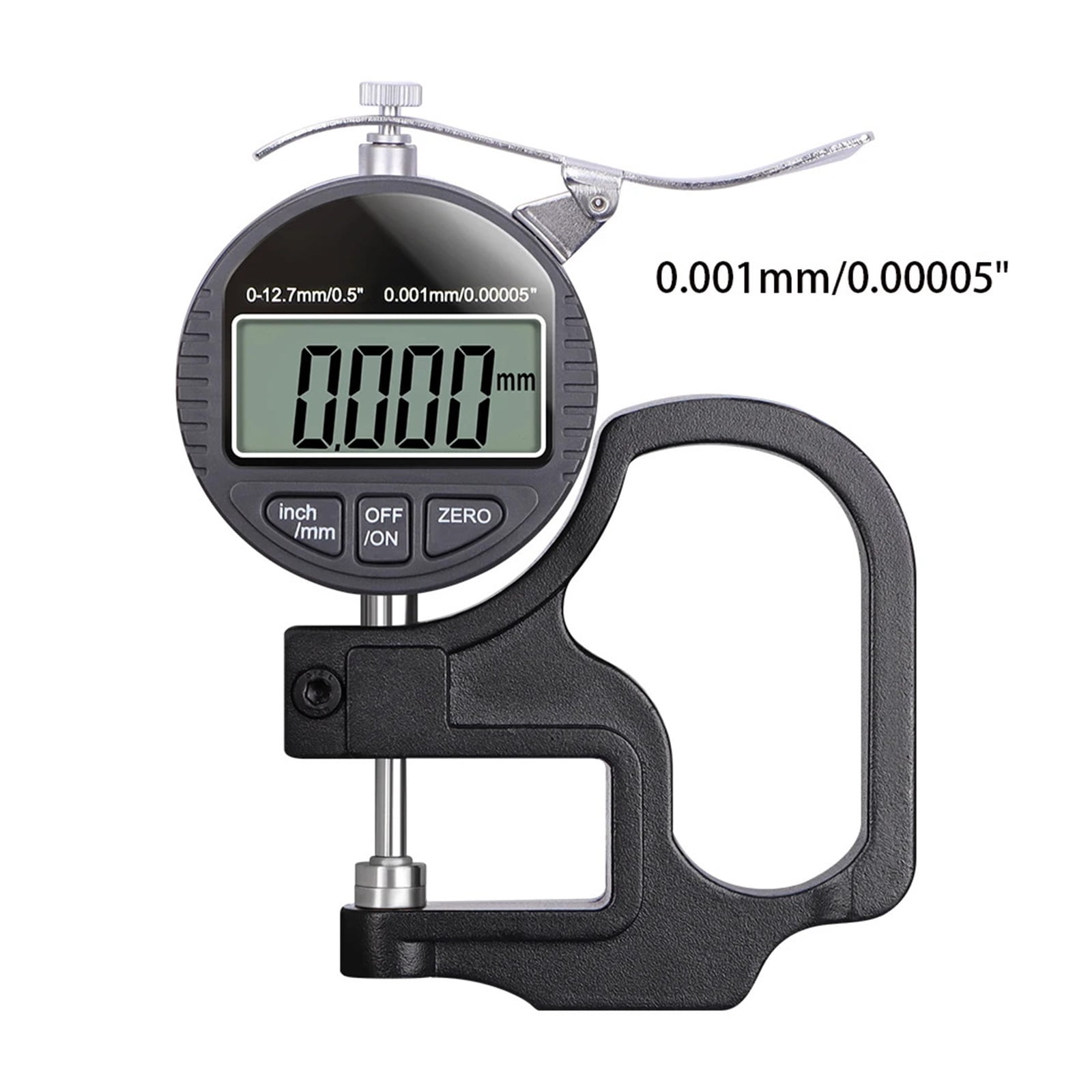 Electronic Thickness Gauge 0.01/0.001mm 12.7mm LCD Screen Digital ...