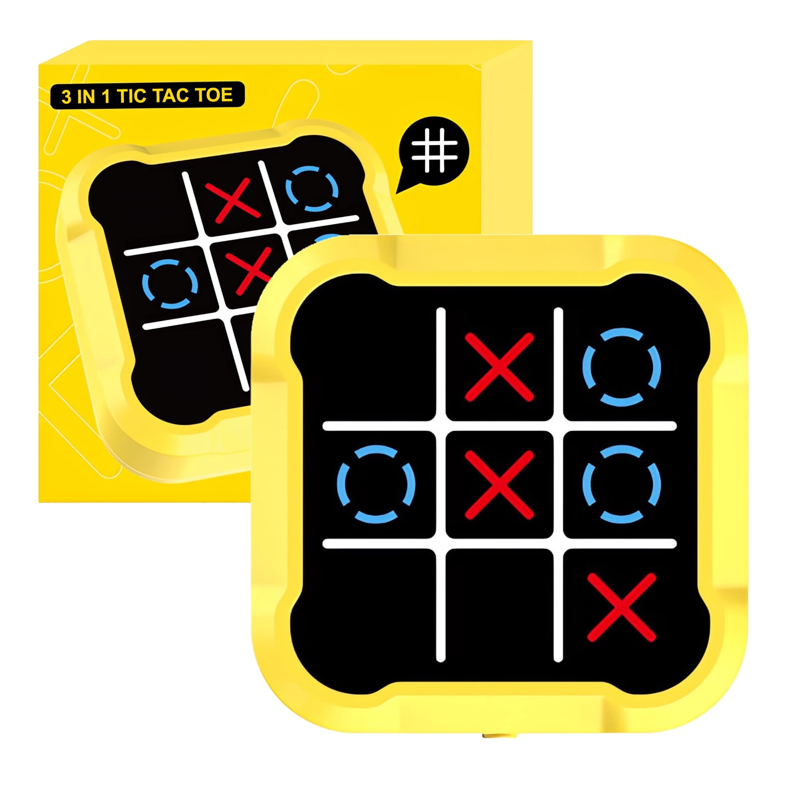 Electronic Tic Tac Toe Game, 3-in-1 Handheld Electric Puzzle Game ...
