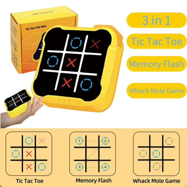 Electronic Tic Tac Toe Game Handheld Puzzle Gadget, Timeless ...