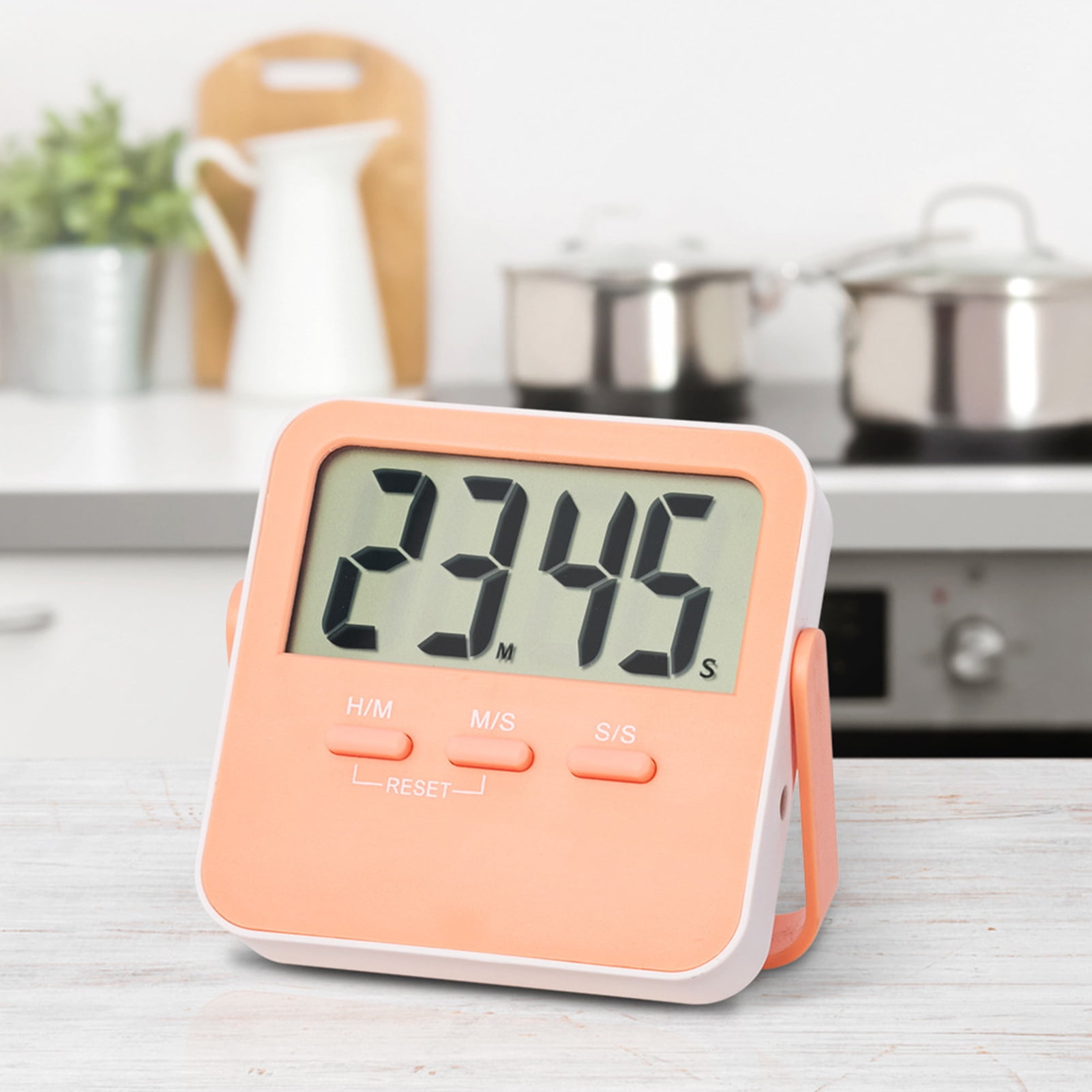 Electronic Timer Battery Powered Loud Alarm Big Digits Large LCD ...