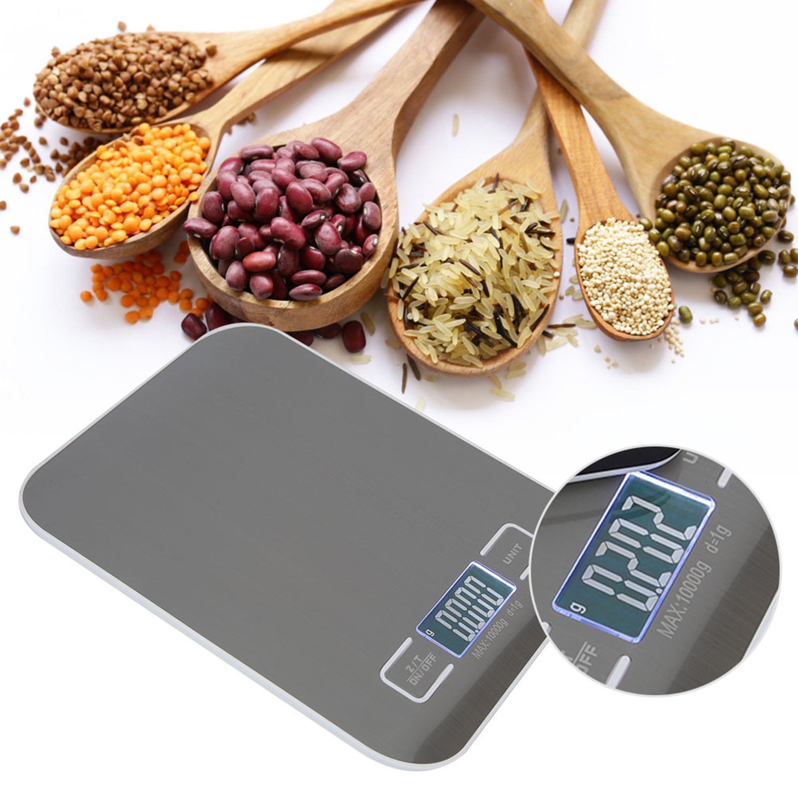 Electronic Touch Button Balance Weighing Measuring Tool Scale Food ...