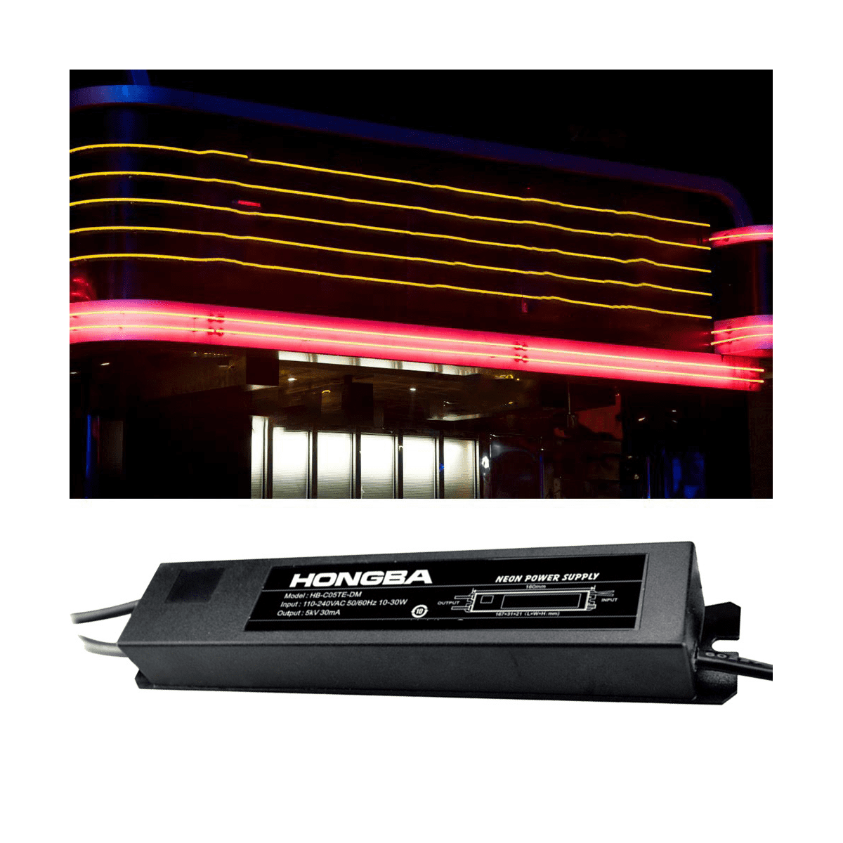 Electronic Transformer for Neon Lights with Abnormal Status Protection ...