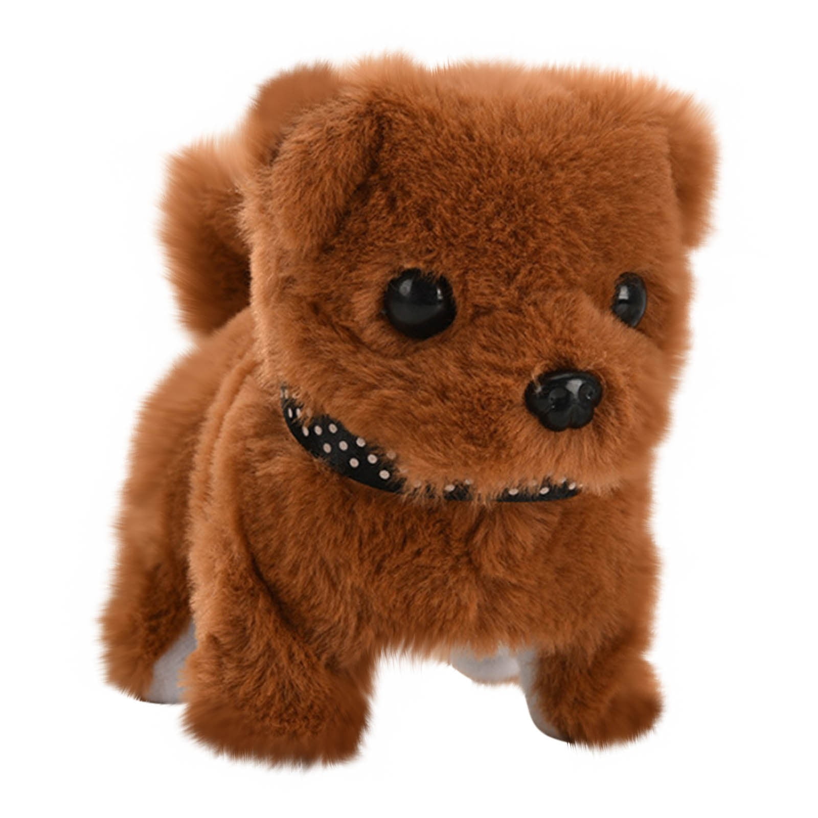 Electronic Walking Plush Dog Toy Realistic Simulation Pet Companion Interactive Voice Sound ...