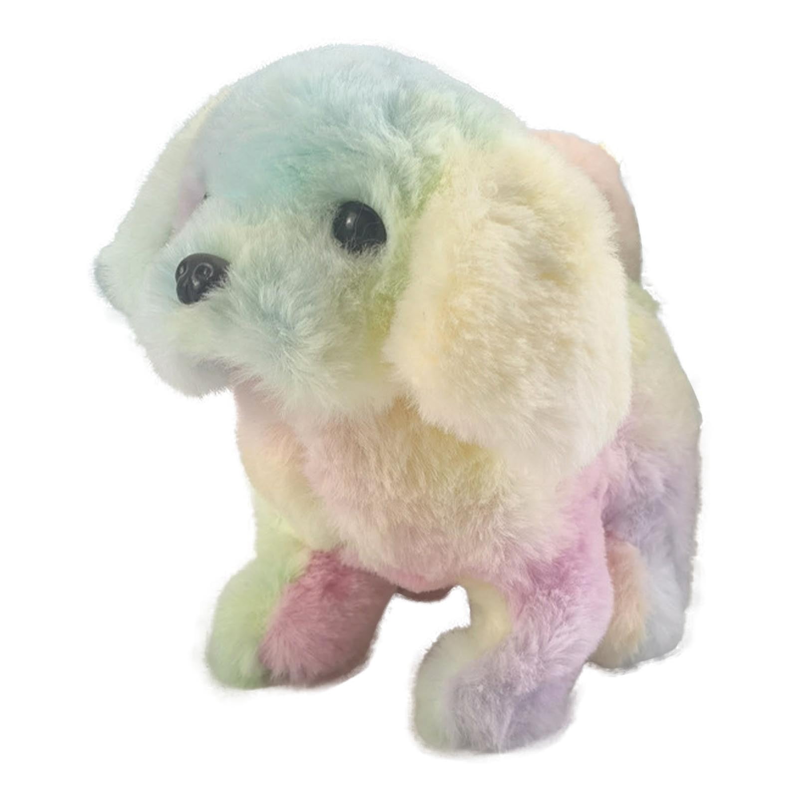Electronic Walking Simulation Plush Dog Toy | Interactive Sound & Light ...